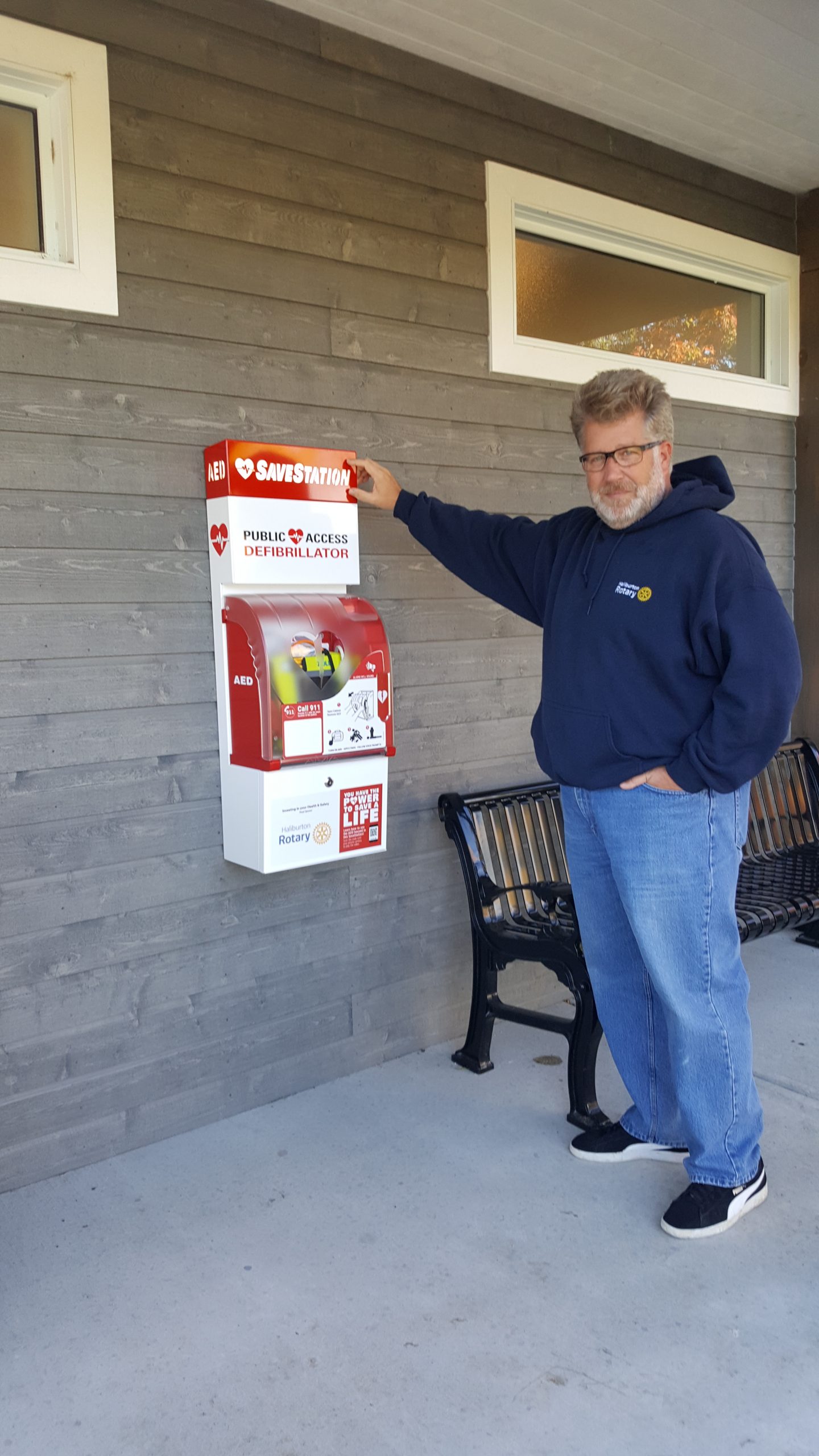 Outdoor defibrillator installed giving 24/7 access in cardiac ...